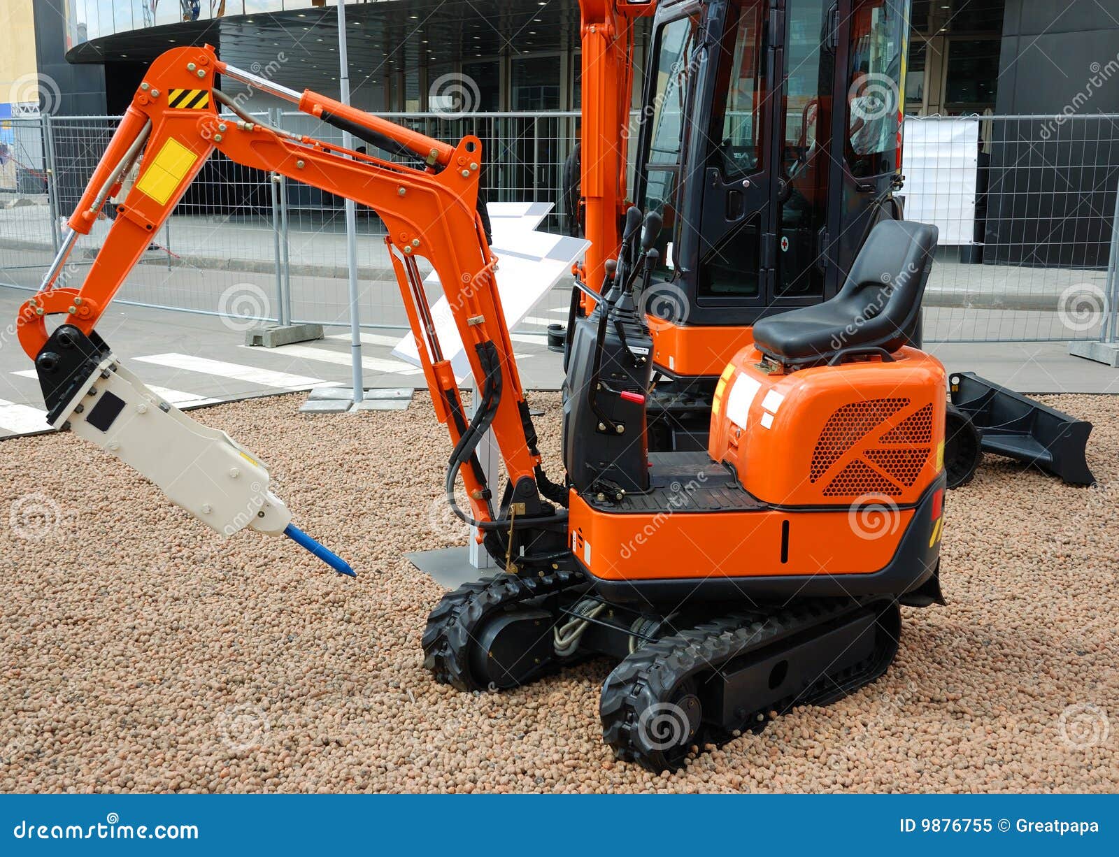 Mini tractor stock image. Image of track, mini, vehicle - 9876755