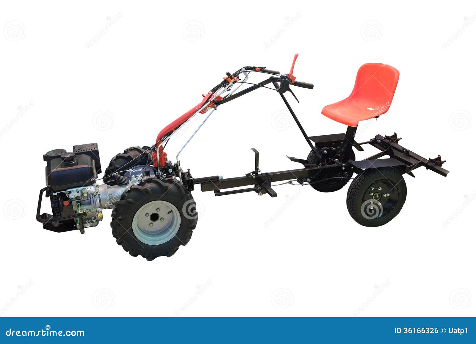 Mini tractor stock photo. Image of background, motor - 36166326