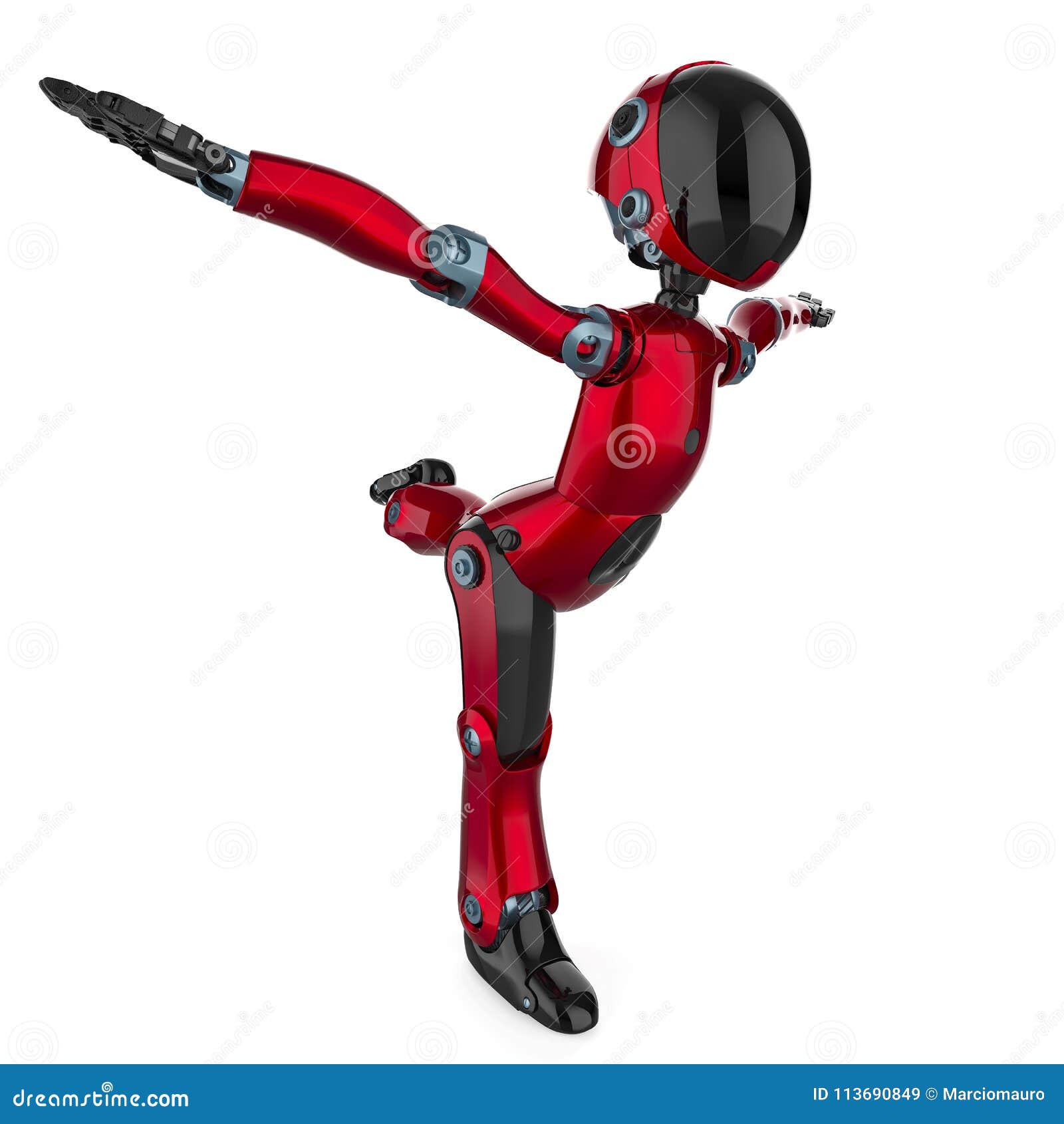 Mini- Und Wirklich Netter Roboter Stock Abbildung - Illustration von ...