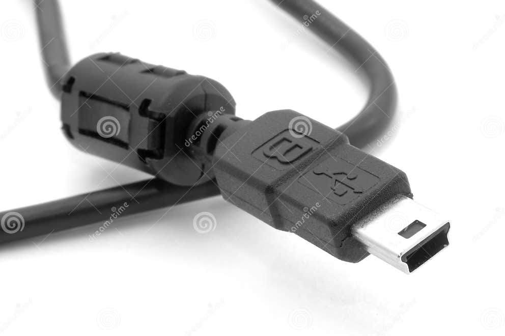 Mini USB stock photo. Image of black, white, cord, plastic - 184446