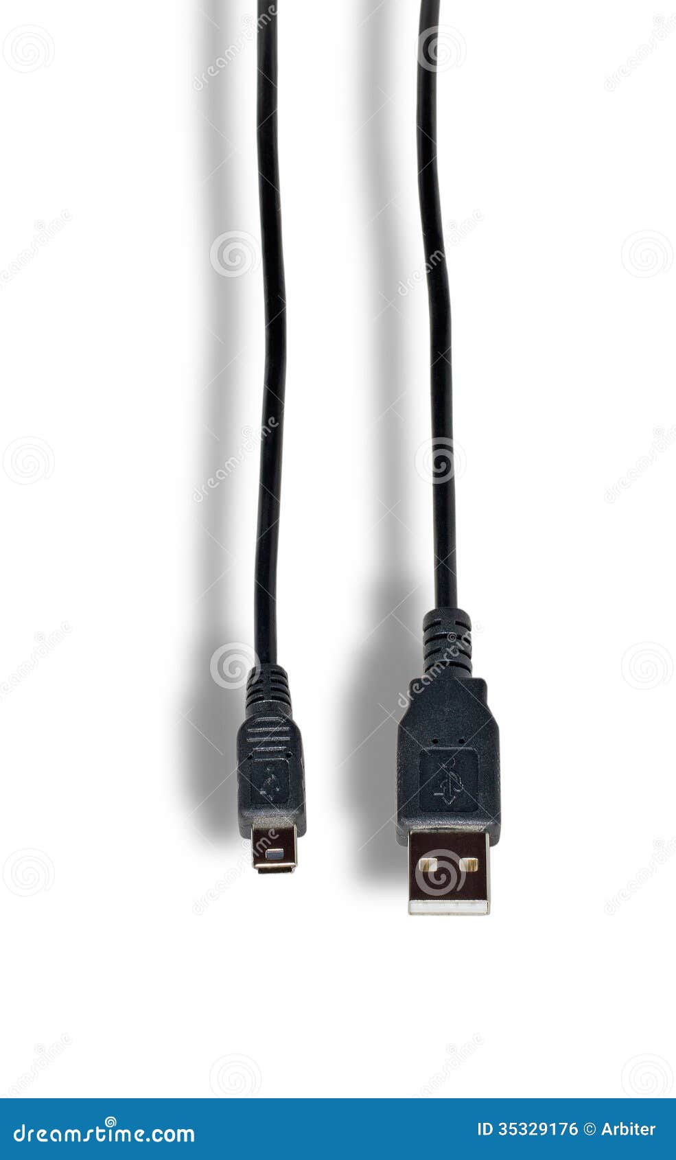 Mini USB cable stock photo. Image of white, rugged, background - 35329176