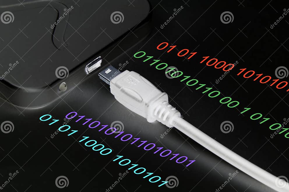 Mini usb plug stock photo. Image of connection, mini, connectivity - 314292