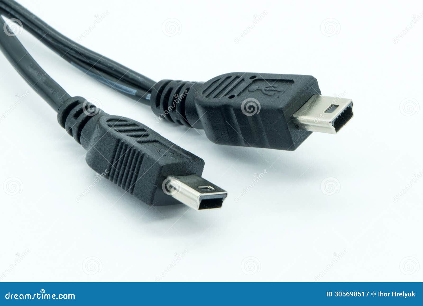 Mini USB Plug, Cable Seen in Close-up Stock Image - Image of usbmicro ...