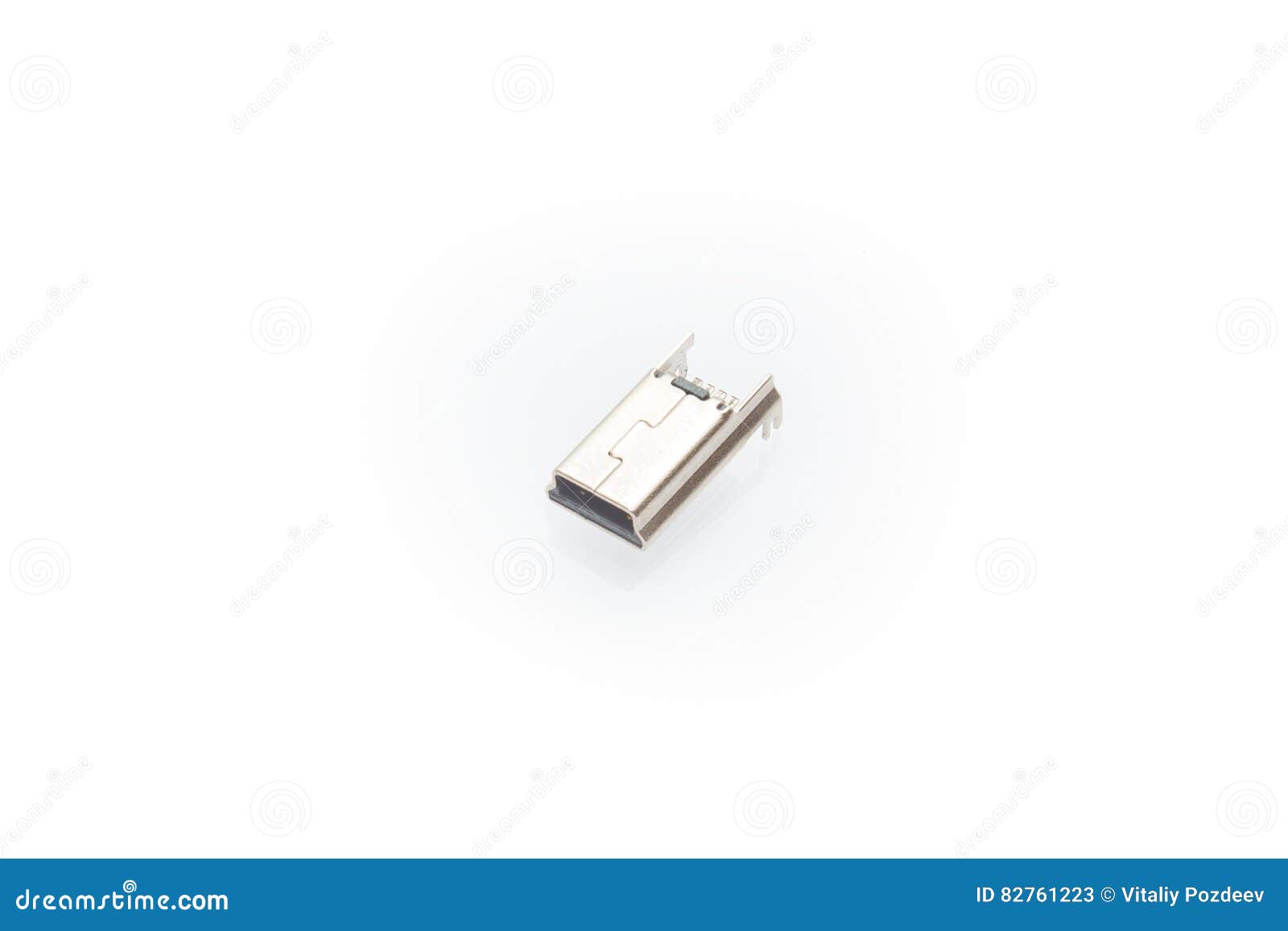 A Mini Usb Socket for PCB Mountage Stock Image - Image of data ...