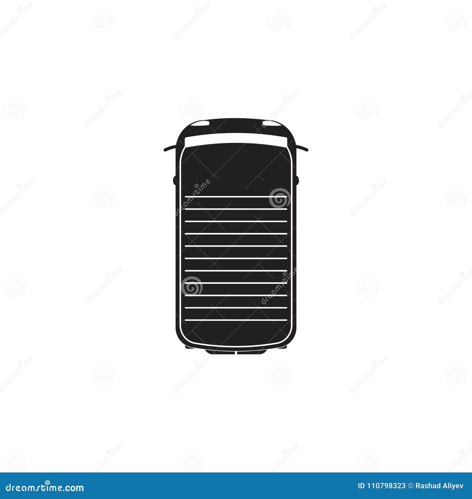 Mini Van Icon. Element of Transport View from Above Icon Stock ...