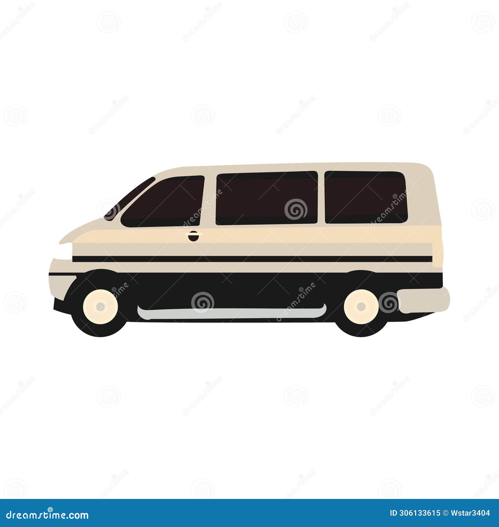 Mini Van Icon Vector Illustration Stock Illustration - Illustration of ...