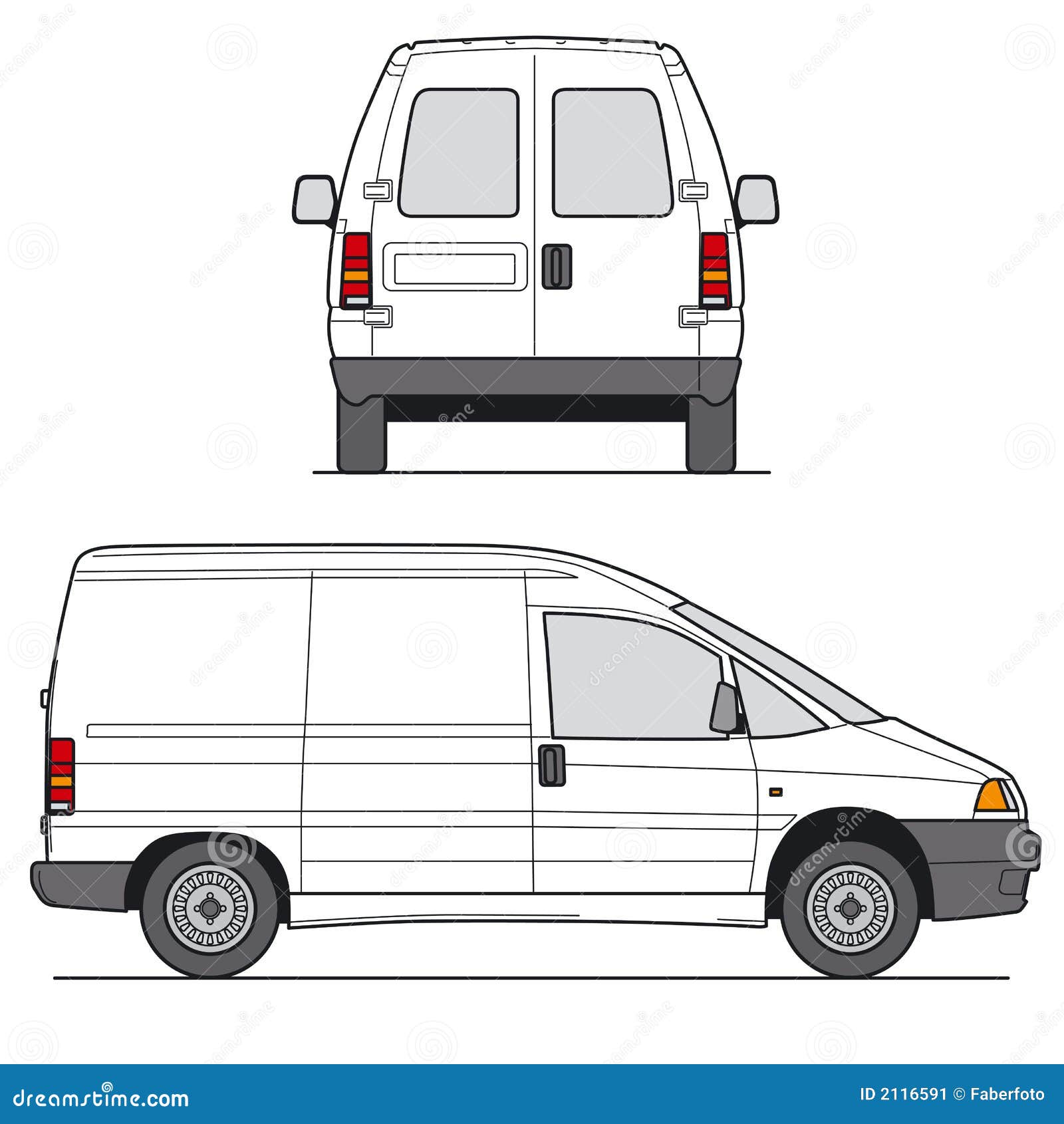 Mini Van Vector | CartoonDealer.com #2116591