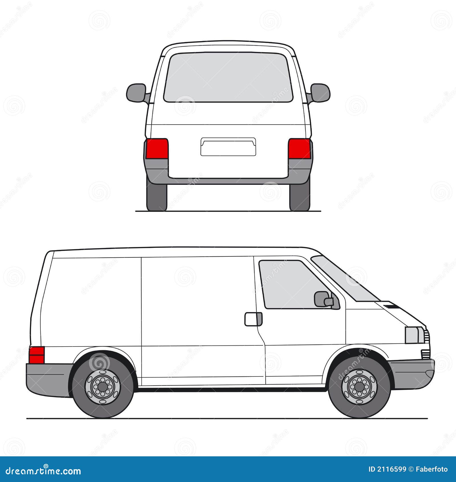 Mini Van Vetor ilustração do vetor. Ilustração de carro - 2116599