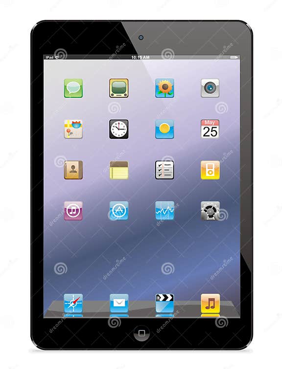 Mini vector de Ipad imagen editorial. Ilustración de plano - 33149495