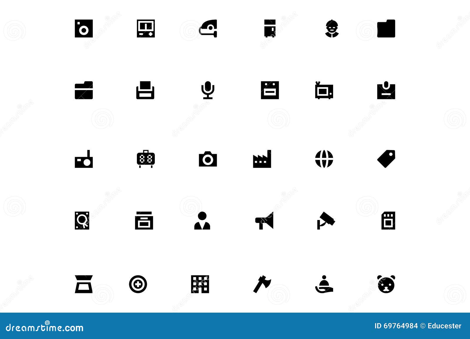 Mini Vector Icons 26 stock abbildung. Illustration von abzeichen - 69764984