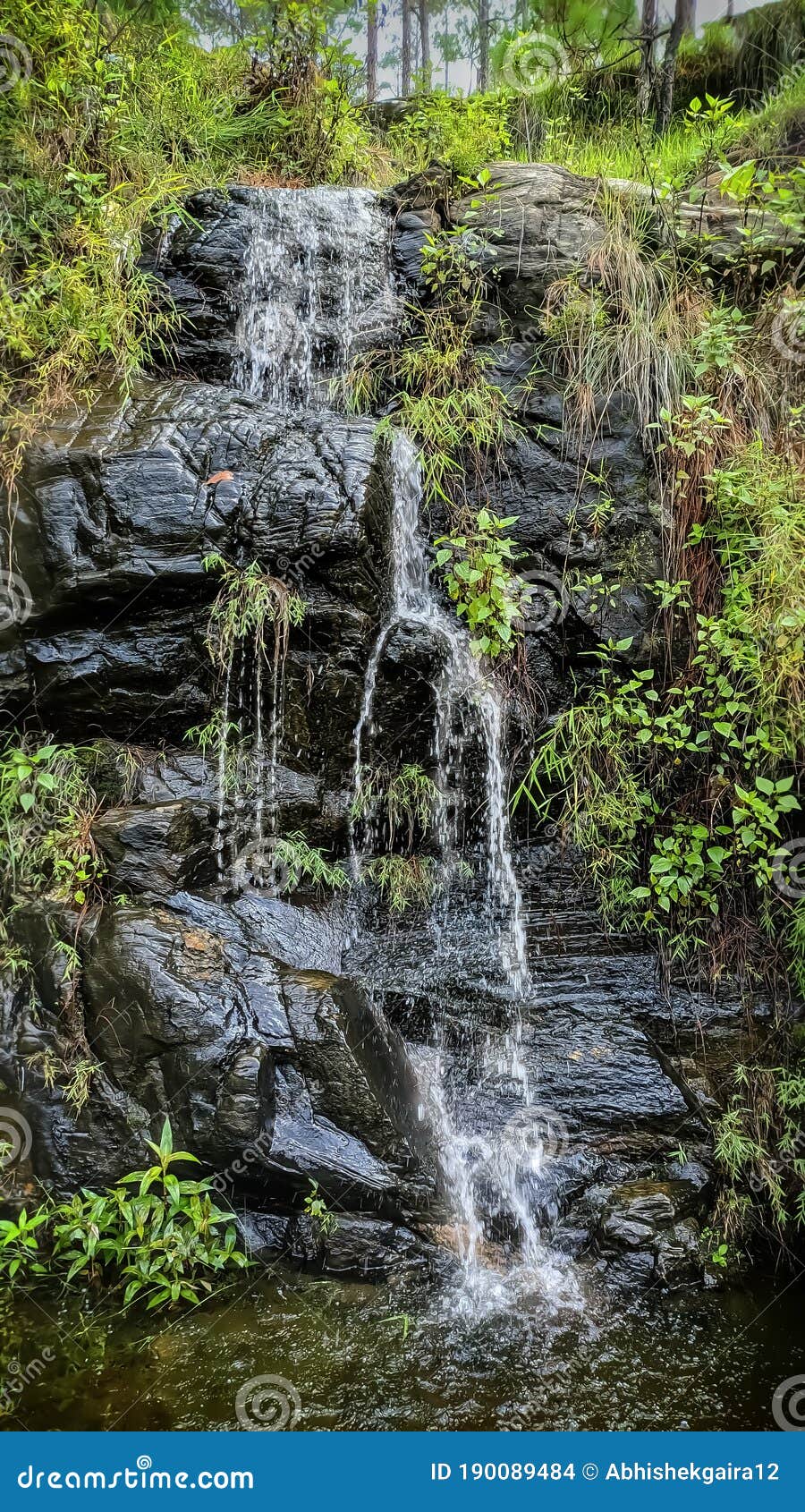 Mini Waterfall And Sunset Sunny Beams, Travel Destinations Background ...
