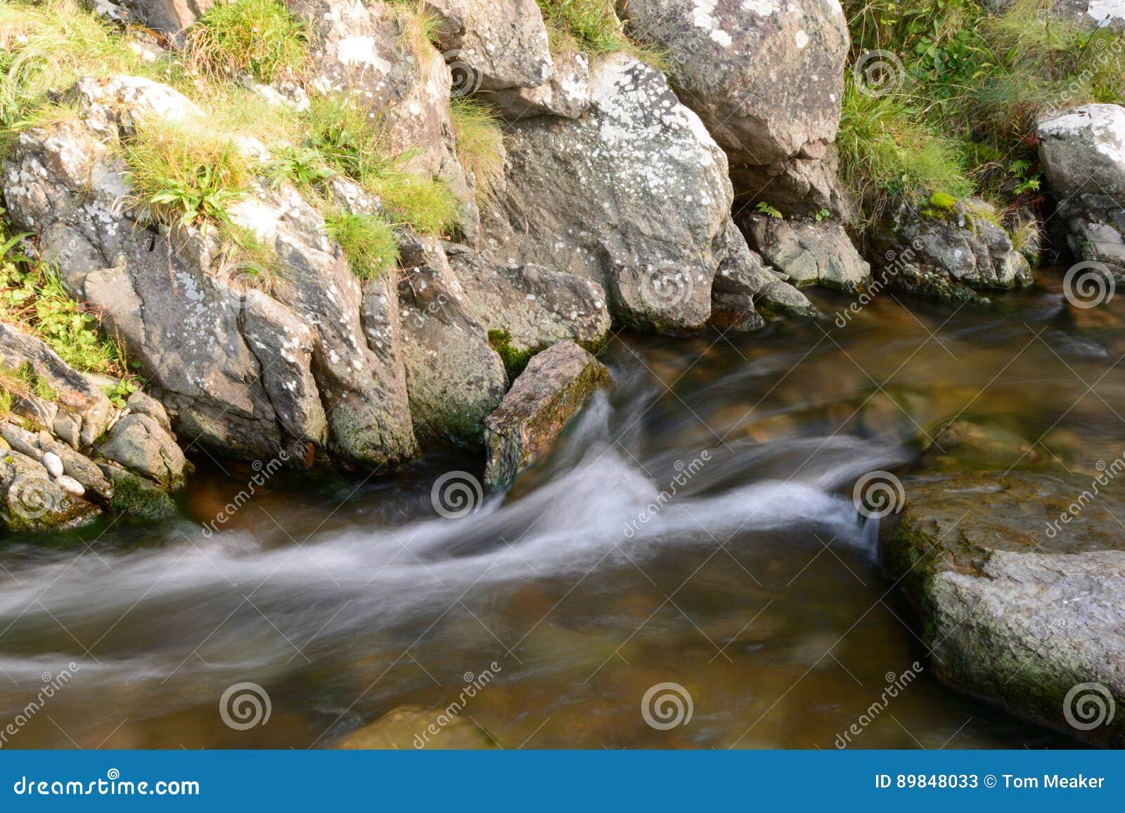 Mini waterfall stock image. Image of outdoor, river, blurredmotion ...