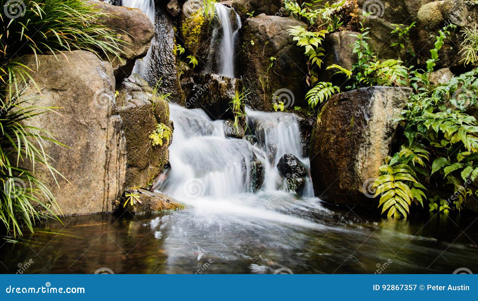 A Mini Waterfall stock image. Image of environmental - 92867357