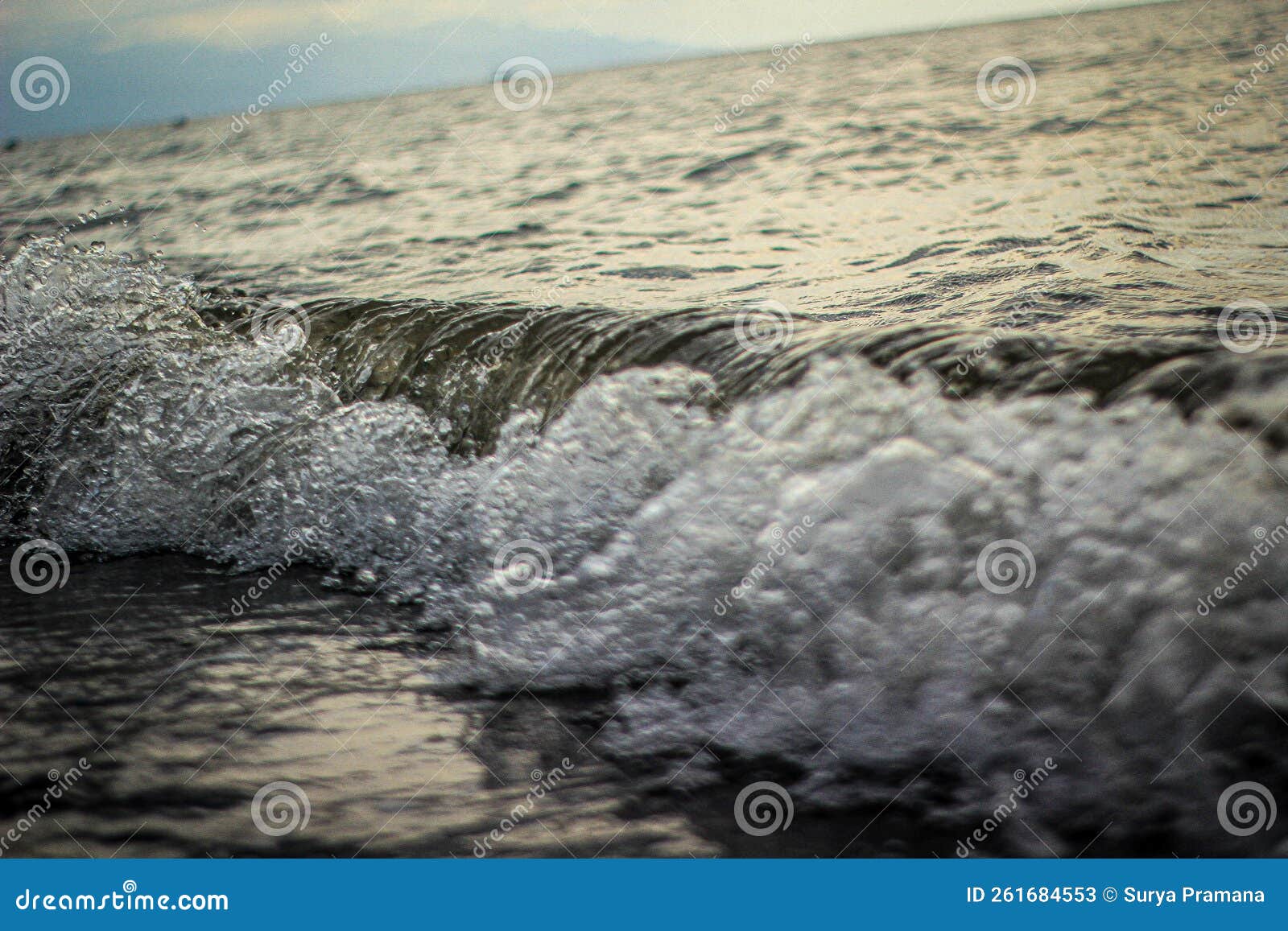 Mini wave on sea stock image. Image of rock, mudflat - 261684553