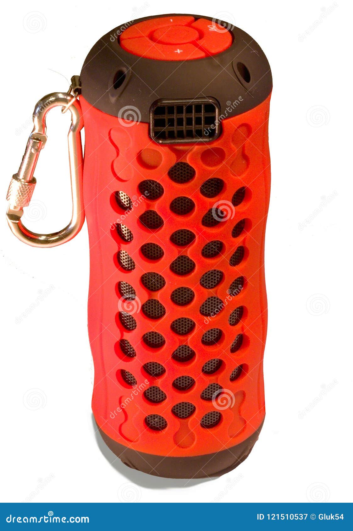 Mini Wireless Bluetooth Red Speaker Stock Image - Image of music ...