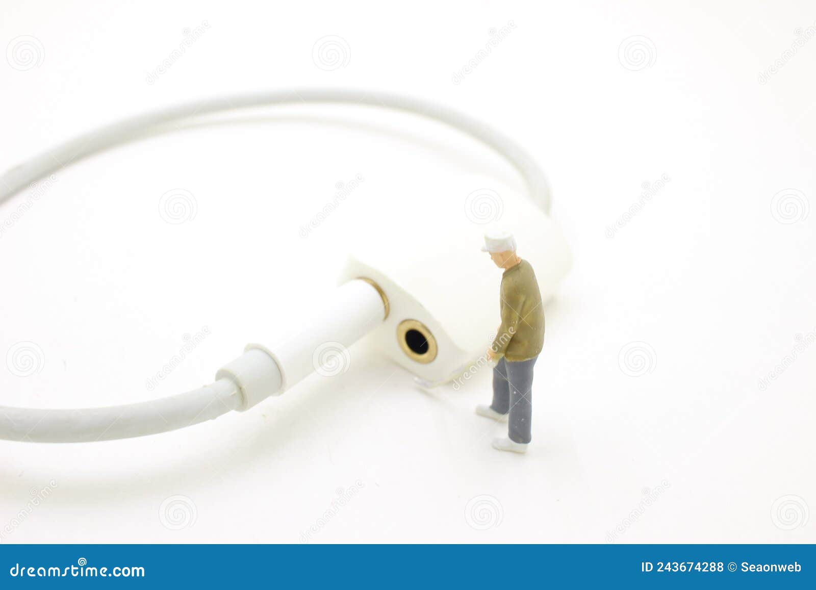 Worker Connect A Network Cable With RJ45 Sockets By Punch-down Tool ...