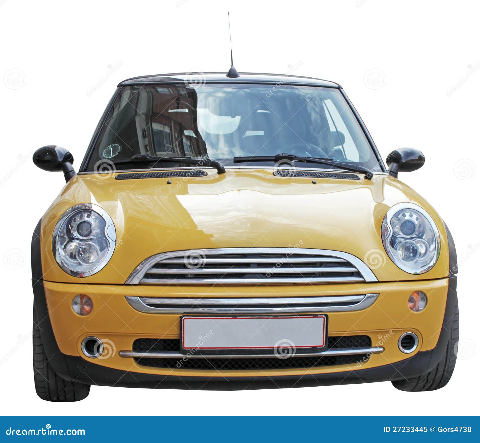 Mini Yellow Car stock image. Image of european, compact - 27233445