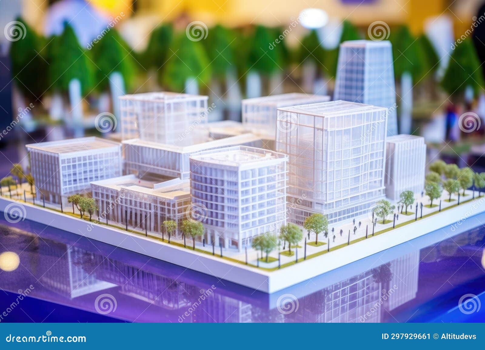 Miniature Architectural Model Made with 3d Printer Stock Image - Image ...