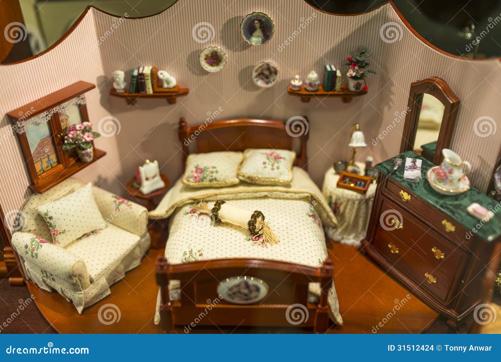 Miniature Bedroom stock photo. Image of sofa, bedroom - 31512424