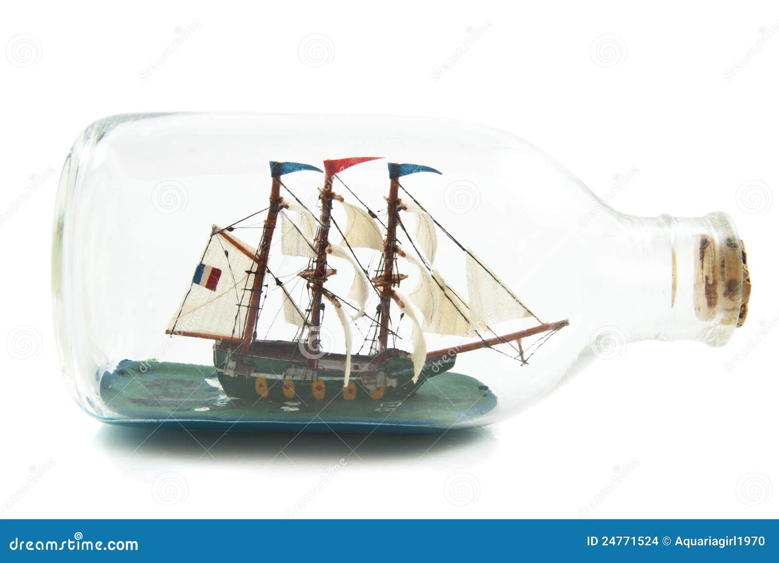 Miniature boat in bottle stock photo. Image of souvenir - 24771524