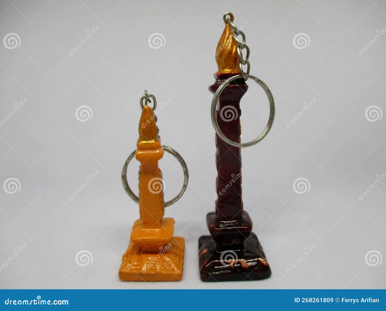 A Miniature Building for a Key Chain Stock Image - Image of carving ...