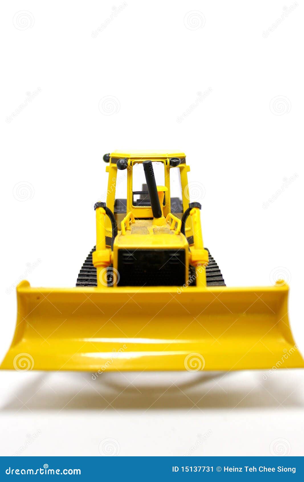 Miniature Bulldozer Heavy Equipment, Yellow Children`s Toy Cars Stock ...