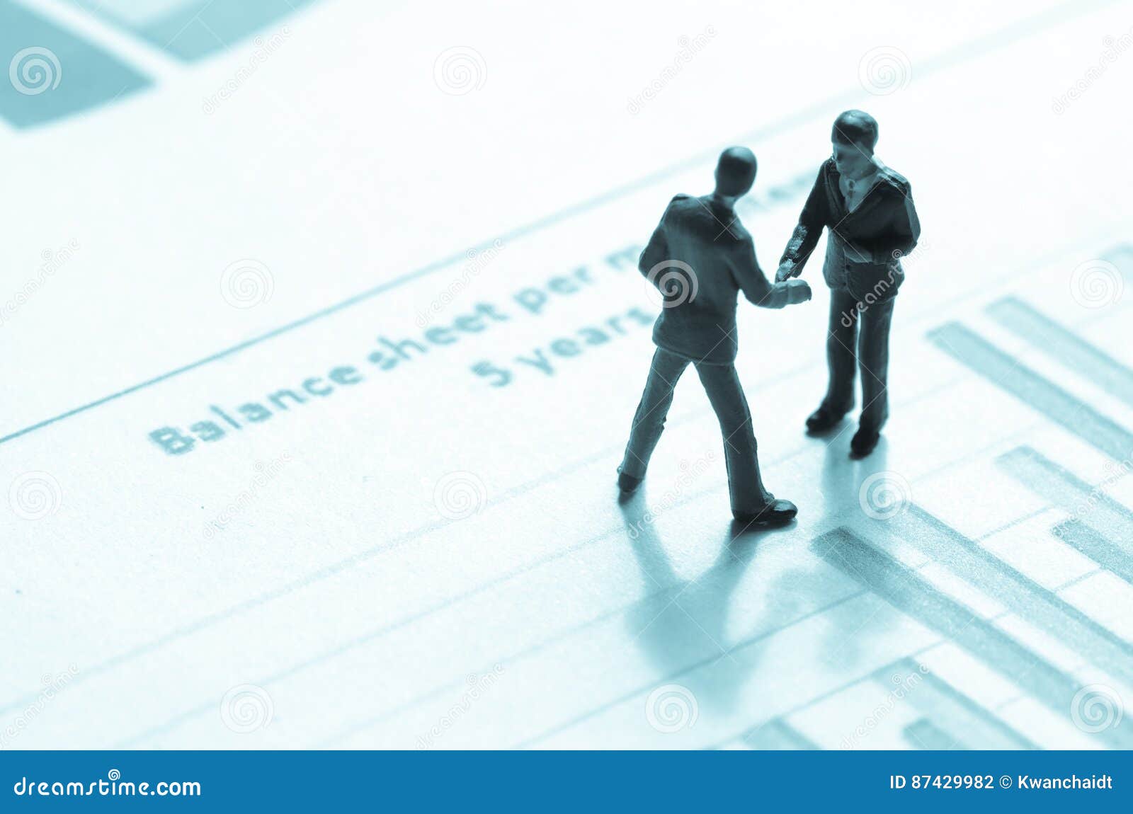 Miniature Business Man on the Graph Stock Photo - Image of chart, tool ...