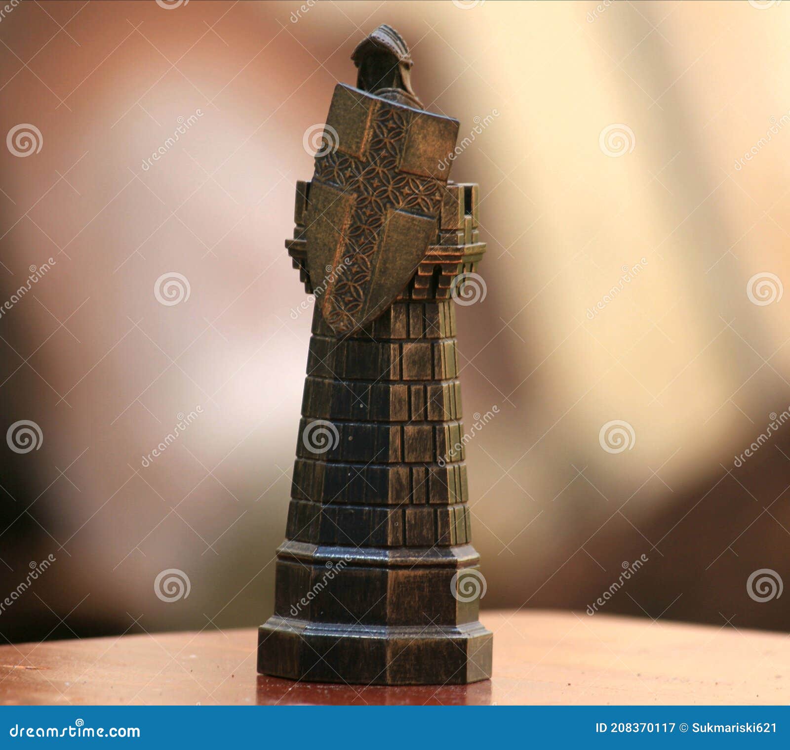 Miniature Chess Chess Knight Templar Stock Image - Image of iron, light ...
