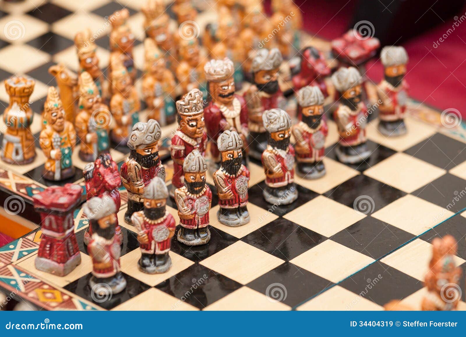 Miniature chess stock image. Image of opponent, line - 34404319