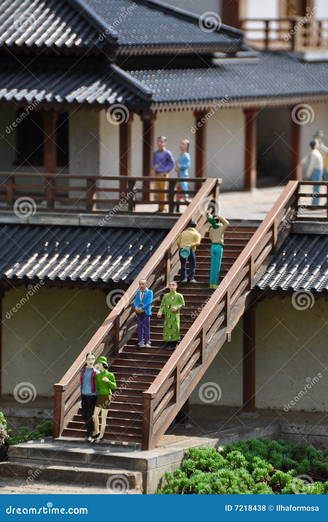 Miniature Chinese Architecture Stock Photo - Image of enclosure ...