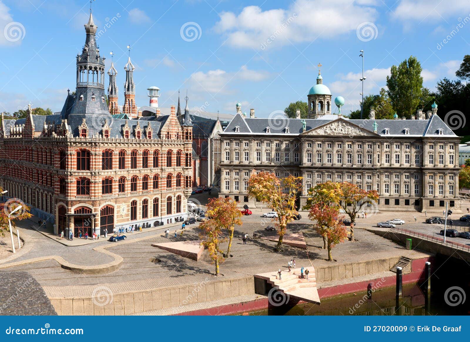 Miniature City Replica With Iconic Landmarks For Educational Use Stock ...