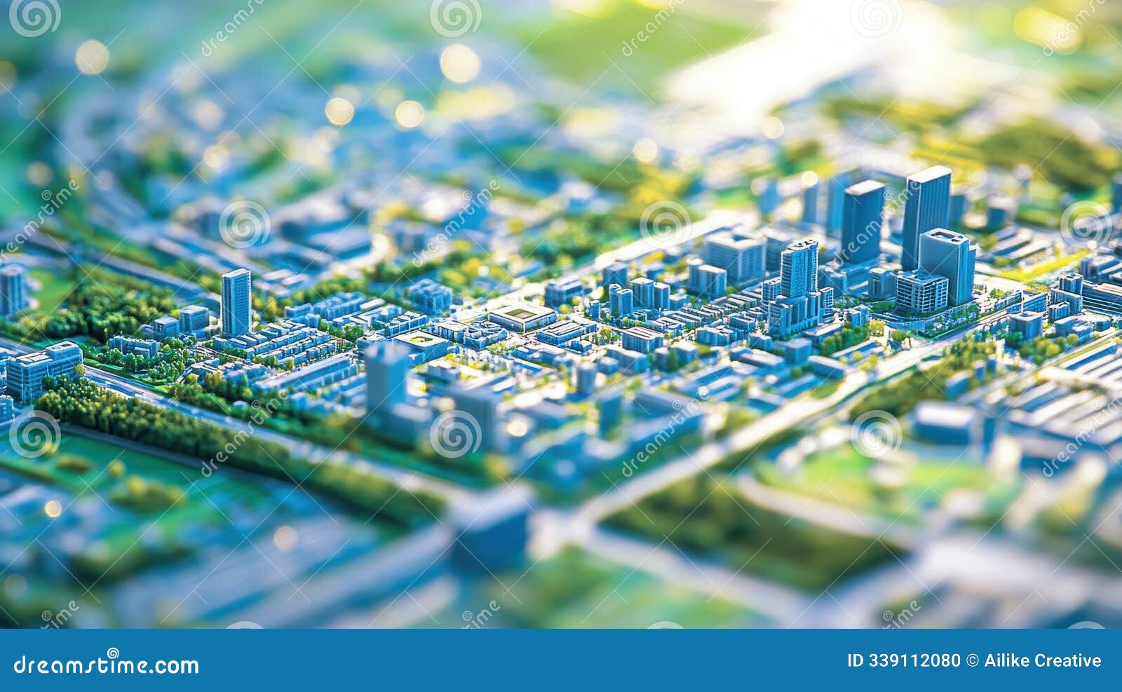 Miniature City Model, Urban Planning and Development Concept Stock ...