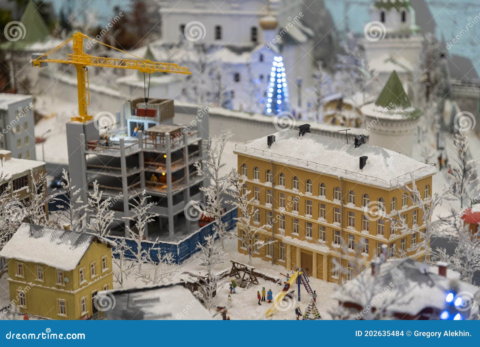 Miniature Construction Vehicle Tractor And Forklift Using As Con Stock ...