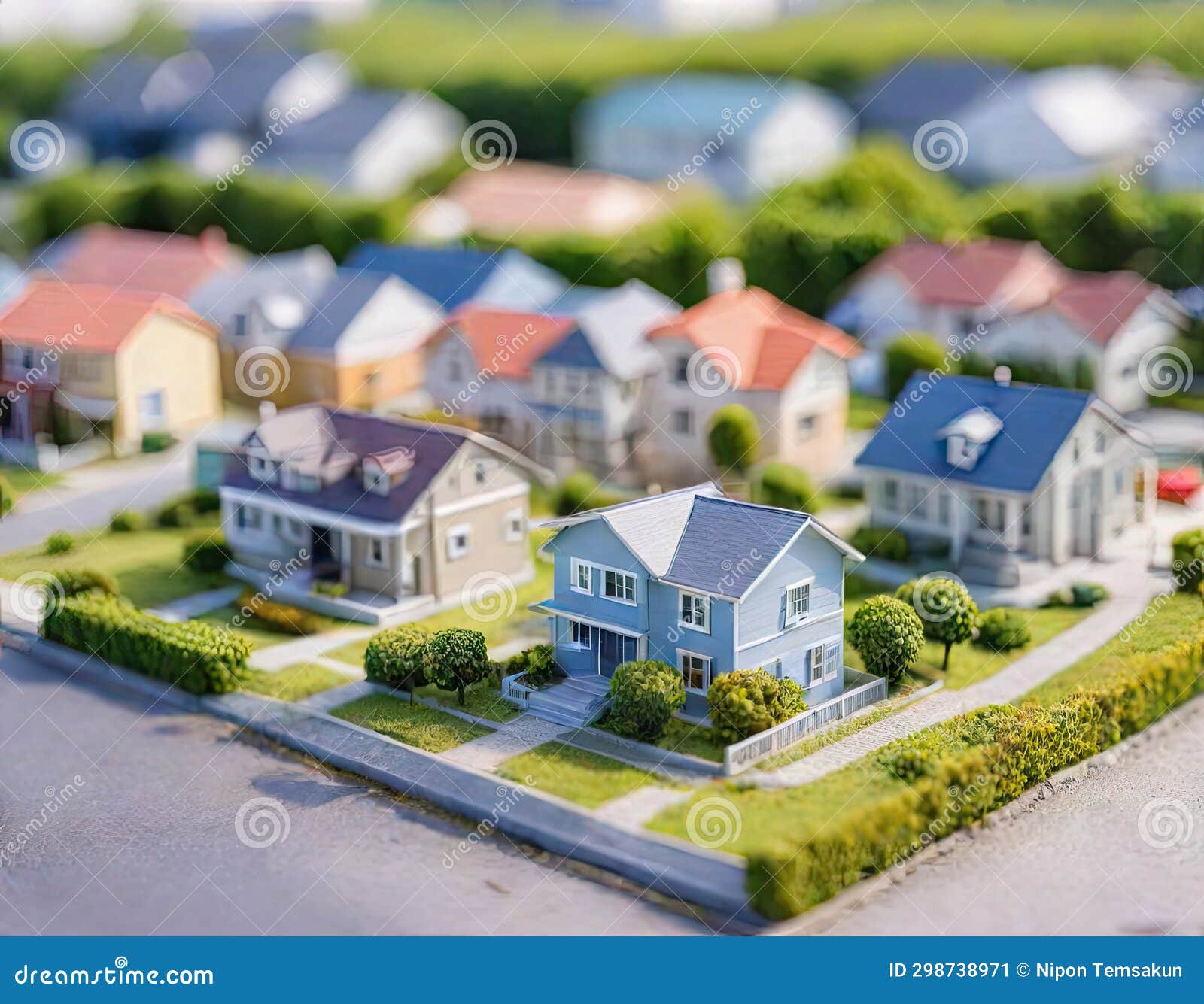 Miniature Construction Workers Working on Construction Site with Model ...