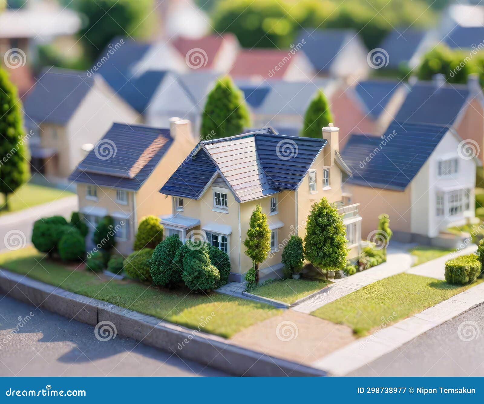 Miniature Construction Workers Working on Construction Site with Model ...