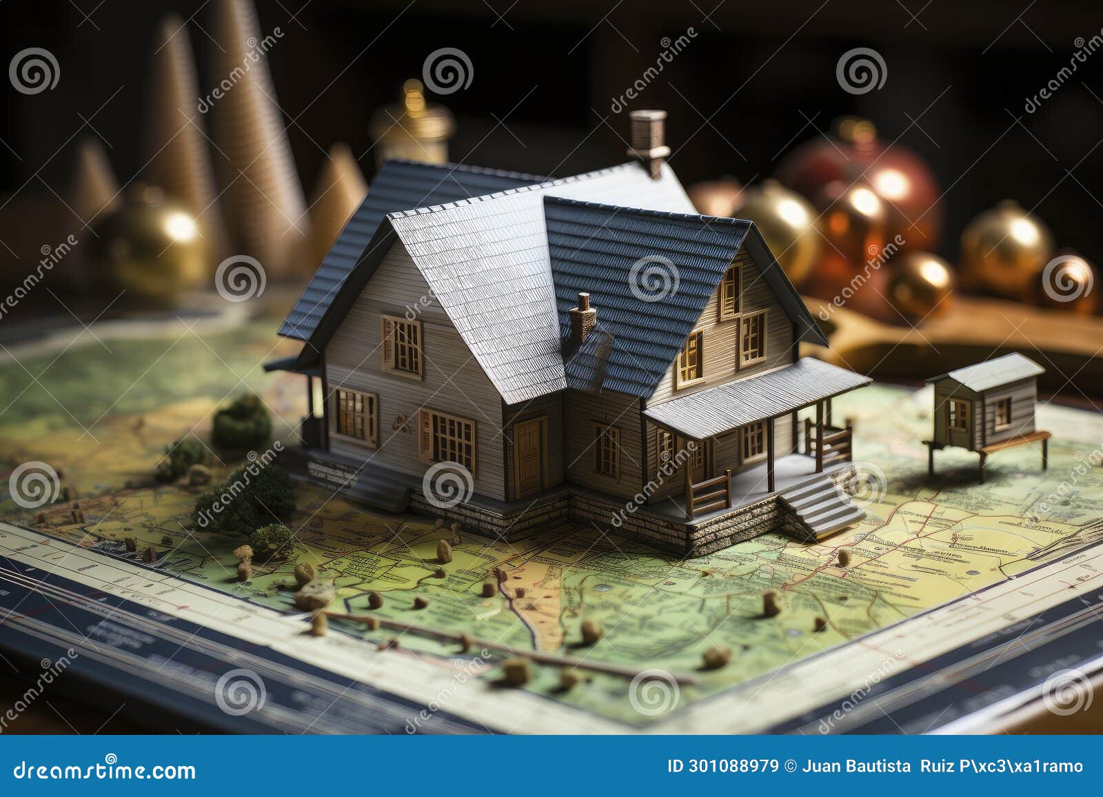 Miniature Dream Home: Architectural Model Showcase. Stock Image - Image ...