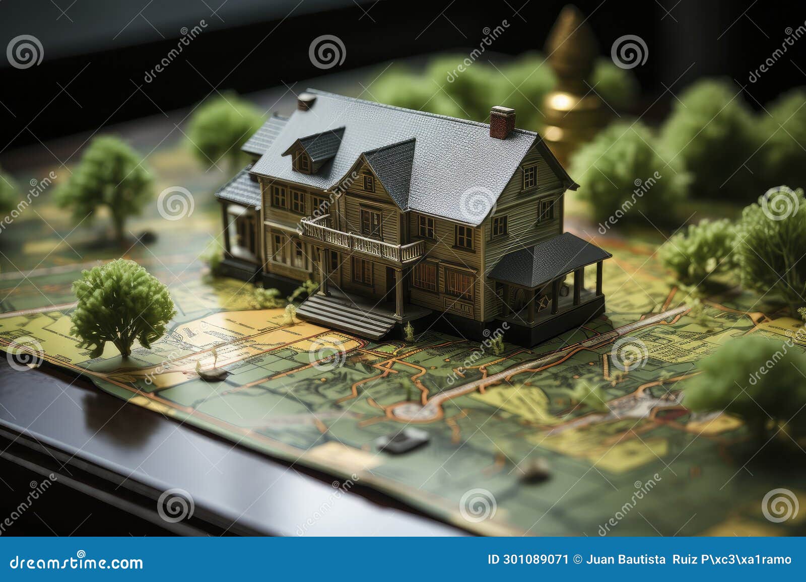 Miniature Dream Home: Architectural Model Showcase. Stock Image - Image ...