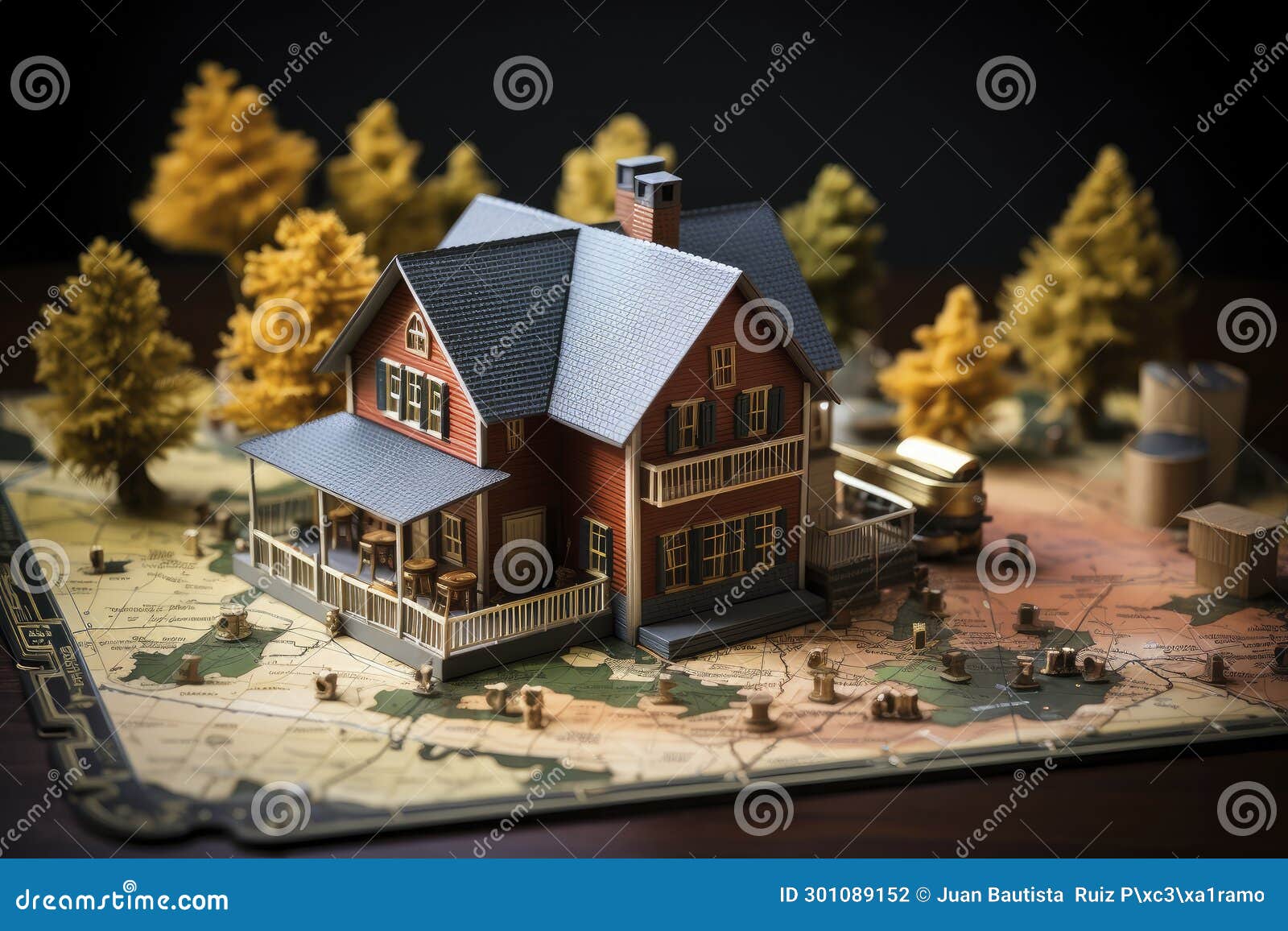 Miniature Dream Home: Architectural Model Showcase. Stock Photo - Image ...