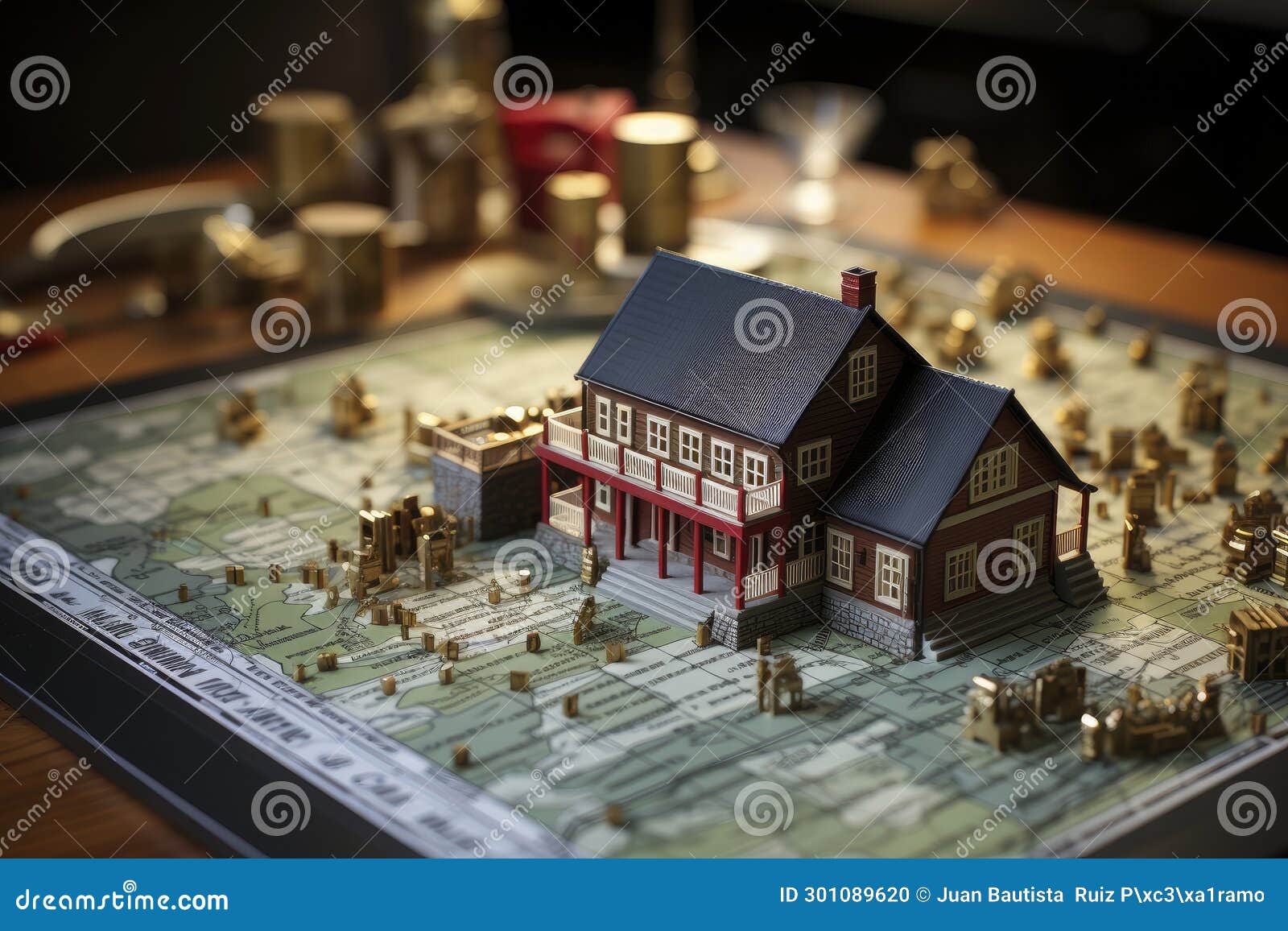 Miniature Dream Home: Architectural Model Showcase. Stock Photo - Image ...