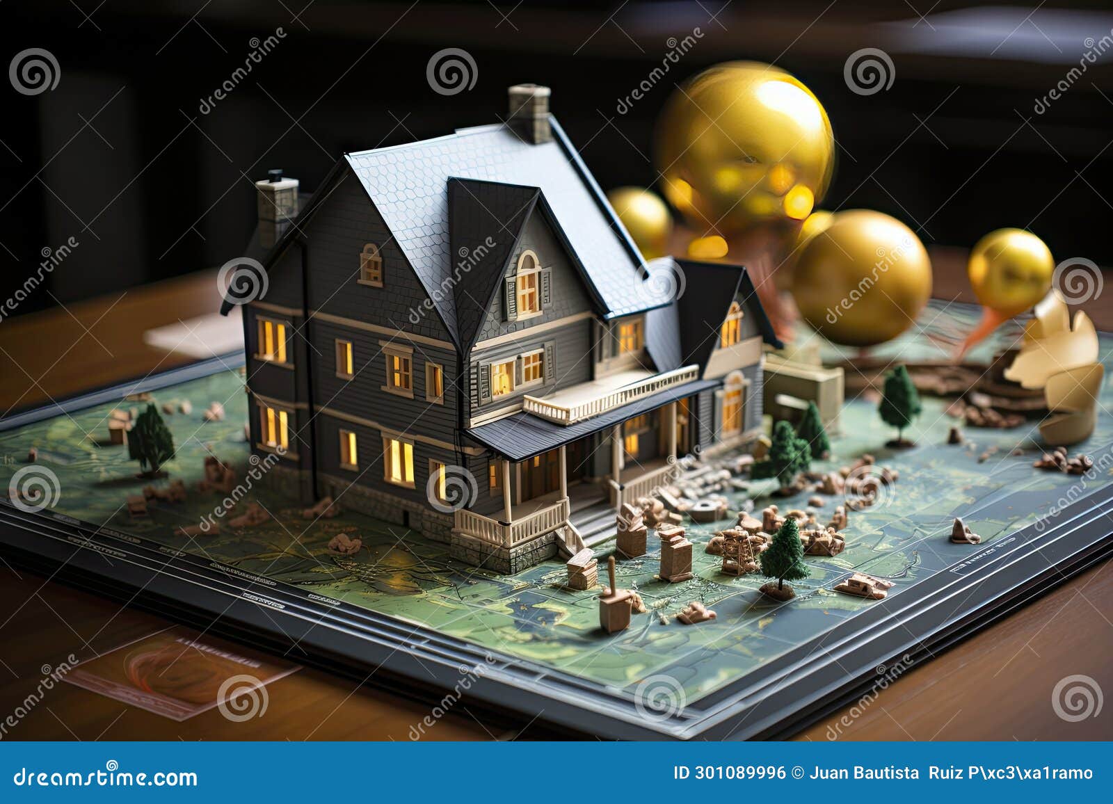 Miniature Dream Home: Architectural Model Showcase. Stock Photo - Image ...