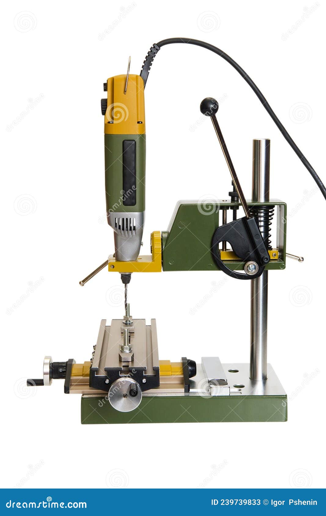 Miniature Drilling Machine for Precision Work Stock Image - Image of ...