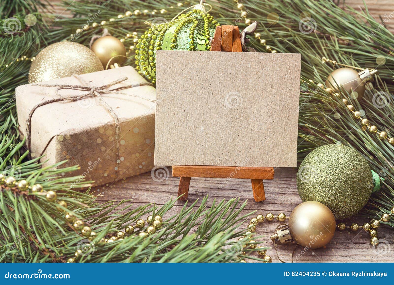 Easel Christmas Gift Card Blank Stock Photos - Free & Royalty-Free ...