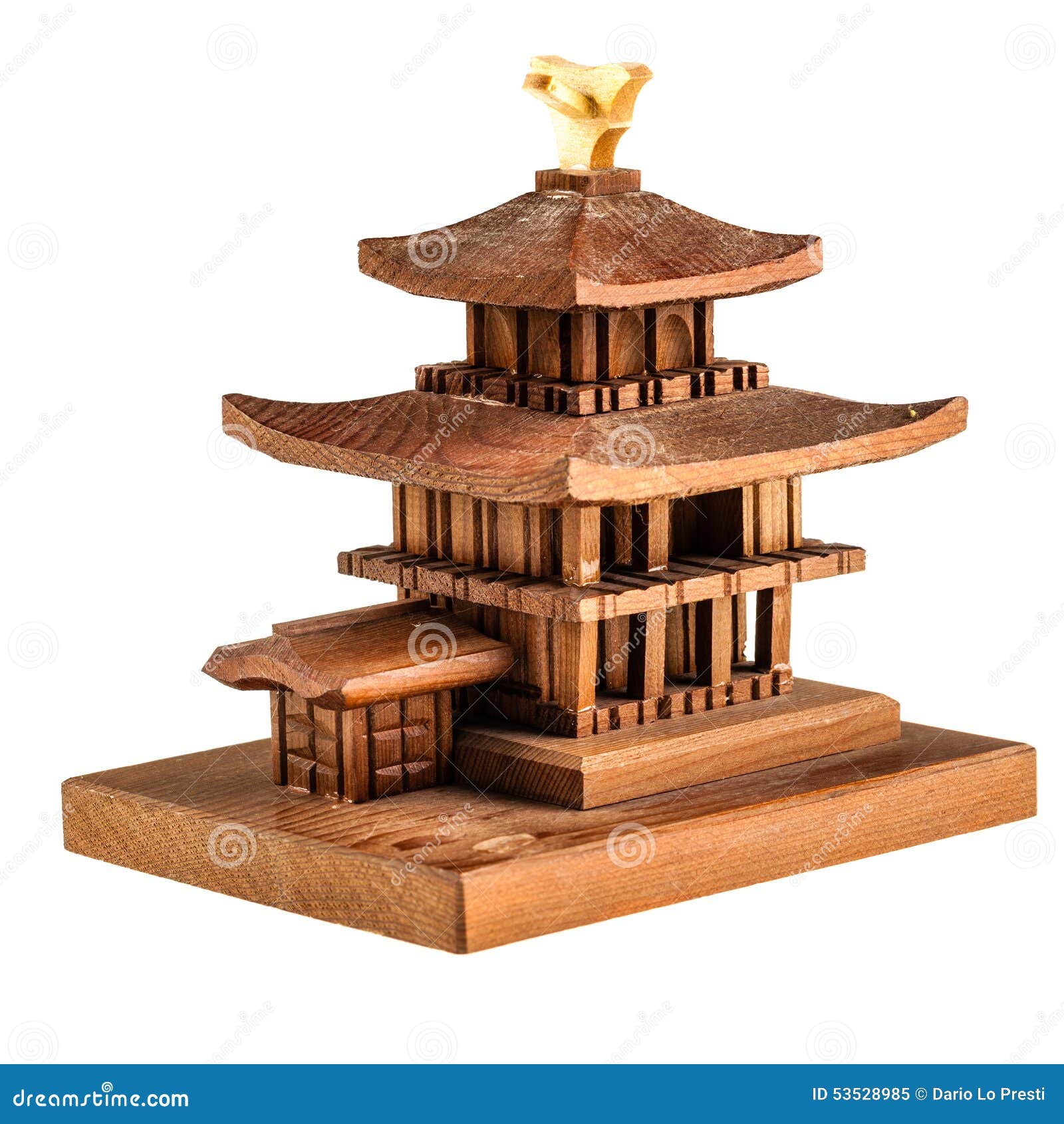 Miniature En Bois De Temple Image stock - Image du asiatique, religion ...