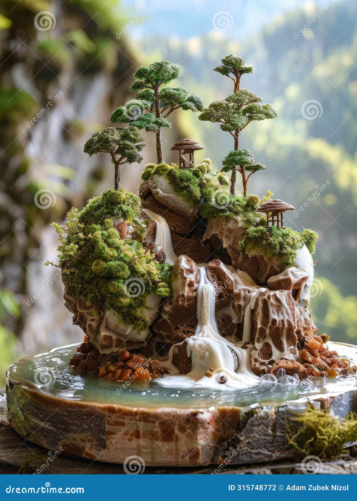 Miniature Enchanted Forest Landscape Stock Photography | CartoonDealer ...