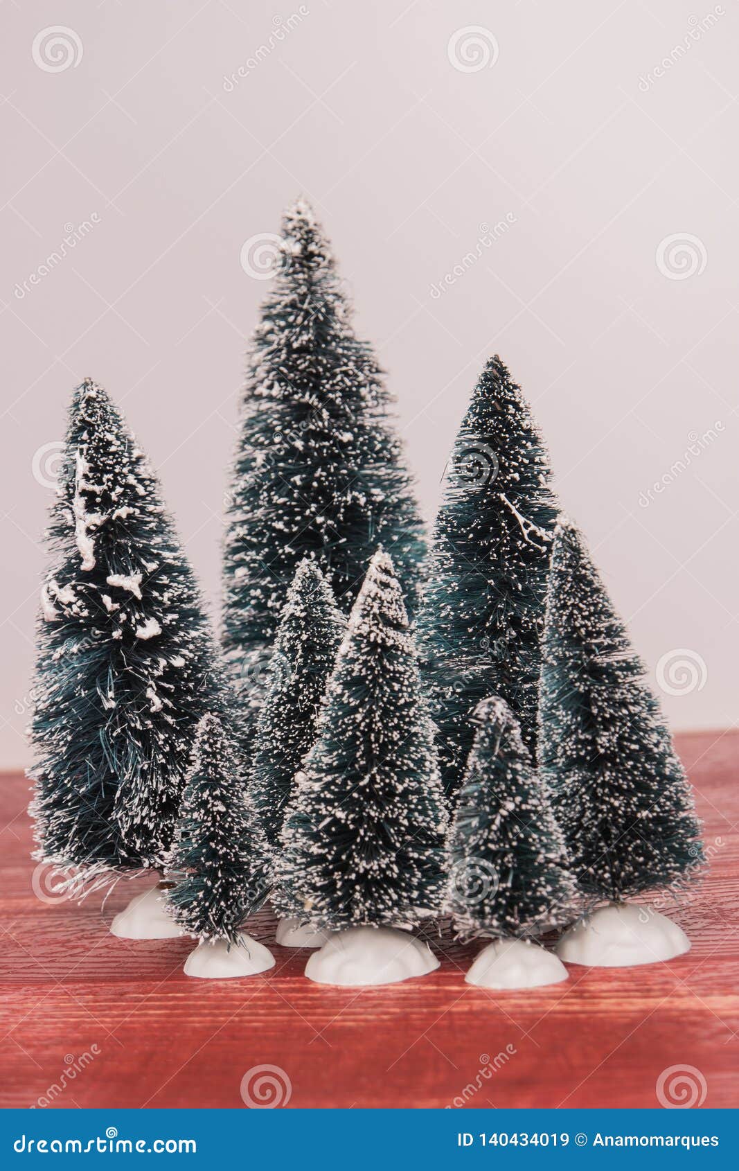 Miniature evergreen trees stock image. Image of imitation - 140434019