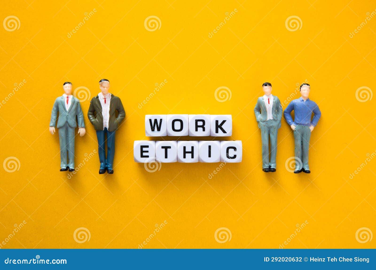 Work Ethic Word Block Letters On Isolated White Background Stock Image ...
