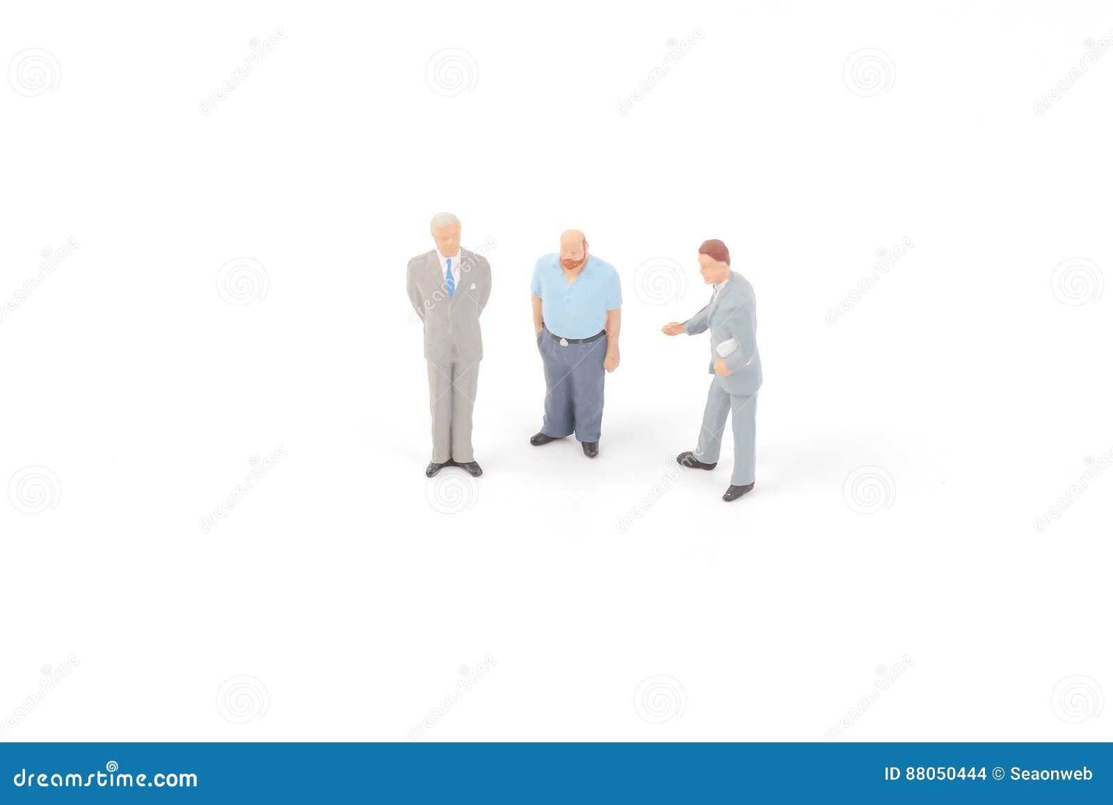 Miniature Figures of Business Man Stock Photo - Image of team, male ...