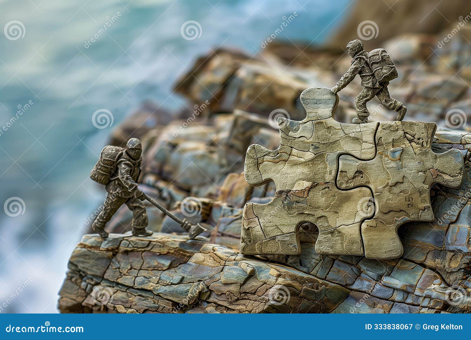 Together We Can Move Big Mountains Stock Image | CartoonDealer.com ...