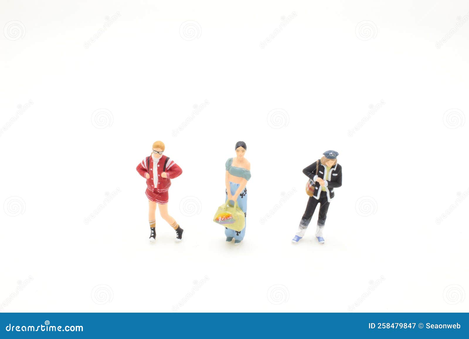 A Miniature Figures of Human with Different Occupation Stock Image ...