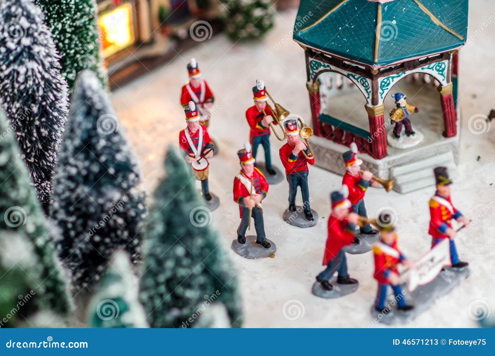 Miniature Figurines Marching Band Stock Image - Image of figurine ...